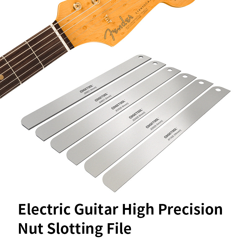 Gauged Nut Slotting File Set for Electric Guitar – Edgetool