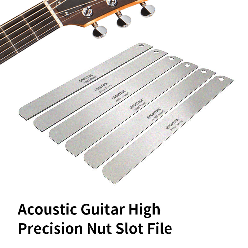 Gauged Nut Slotting File Set for Acoustic Guitar – Edgetool