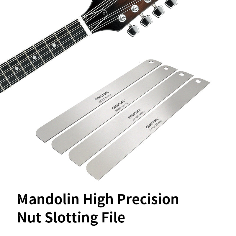 Gauged Nut Slotting File Set for Mandolin – Edgetool